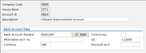 SAP Finance: How to configure house bank accounts in SAP FICO
