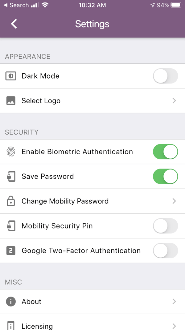 Navigating the Mobility dashboard
