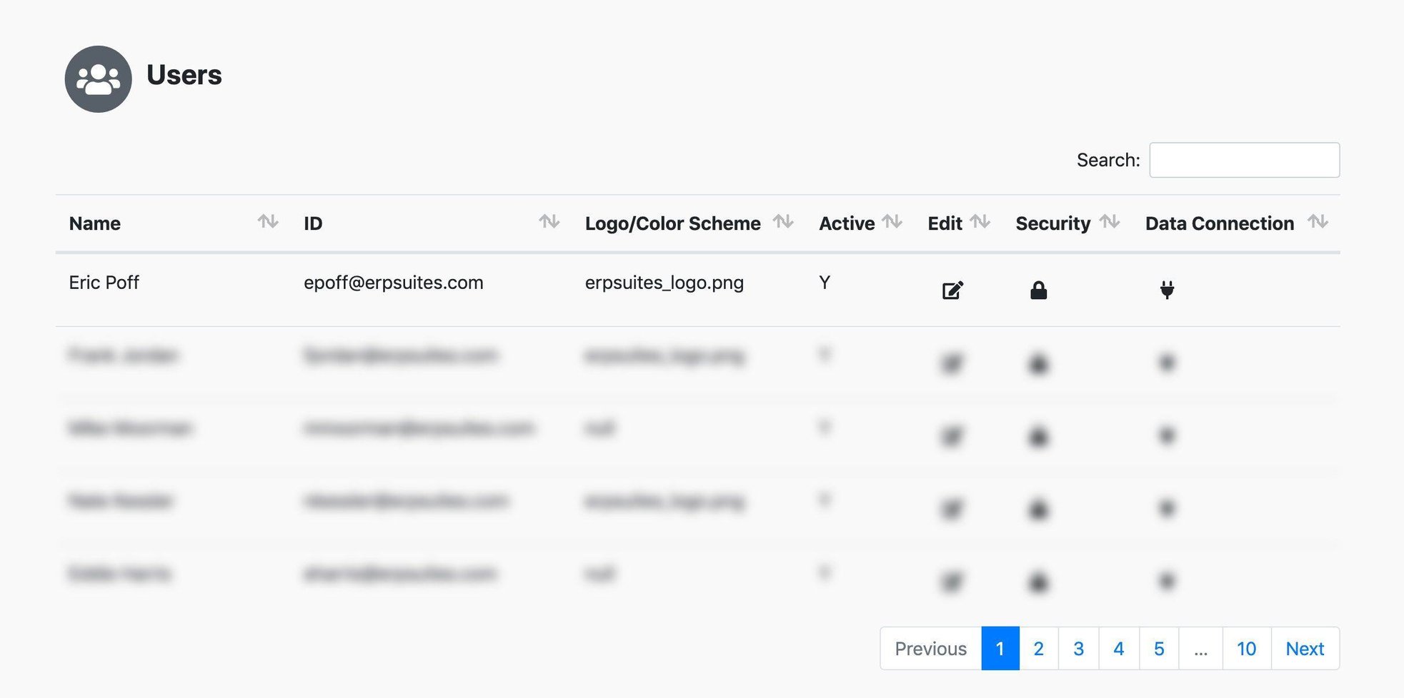 Editing user properties, security and connections
