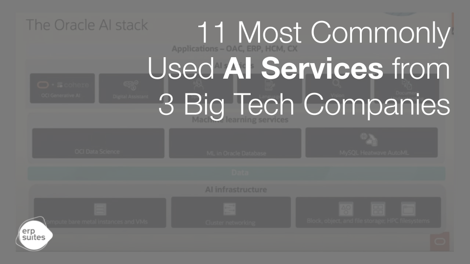 11 Most Commonly Used AI Services from 3 Big Tech Companies